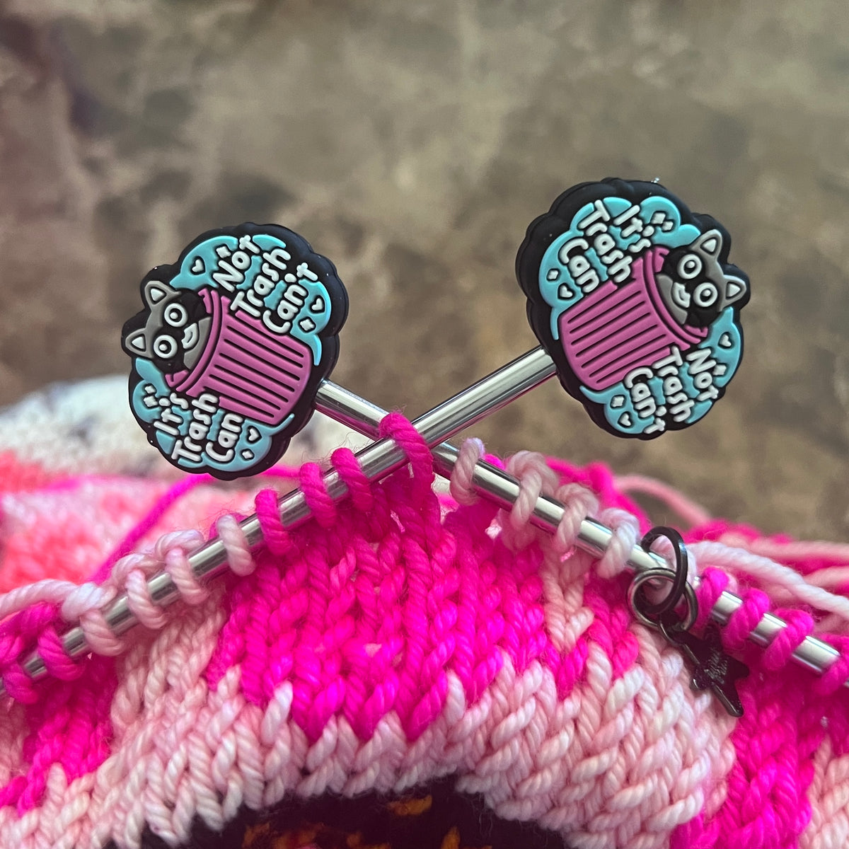 It's Trash Can... Stitch Stoppers – A Whimsical Wood Yarn Co.